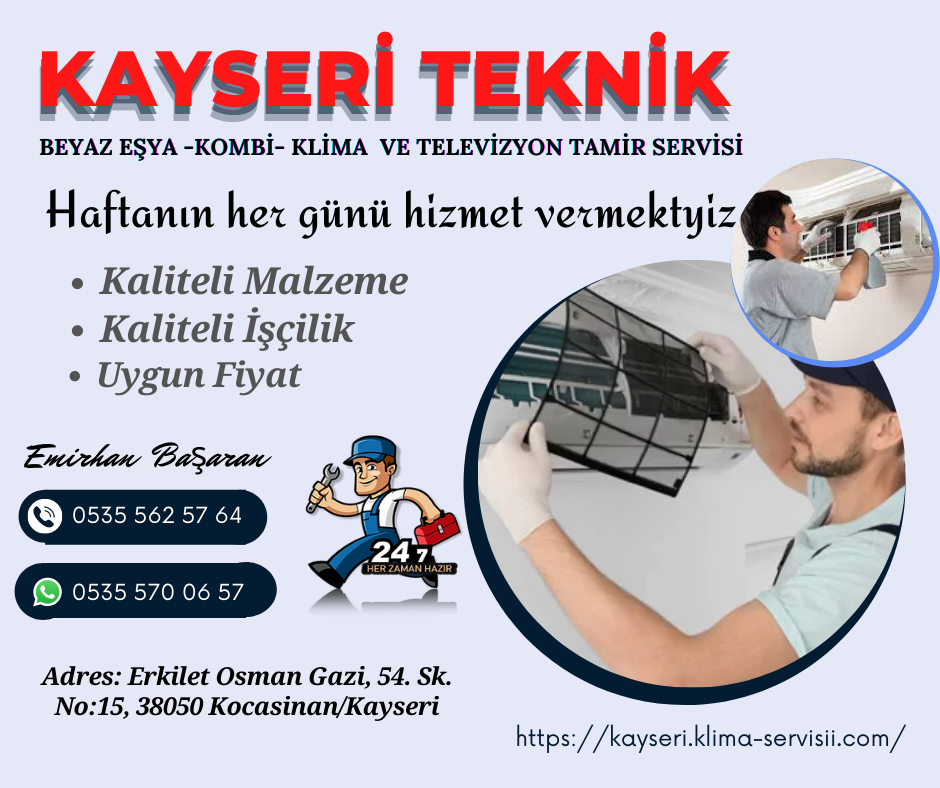 Kayseri Klima Servisi | Klima Bakım Onarım Tamircisi